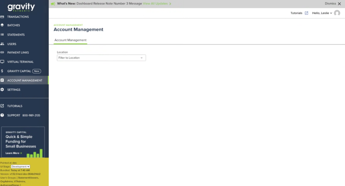 HOW TO: Self-Service Bank Account Changes · Gravity Payments